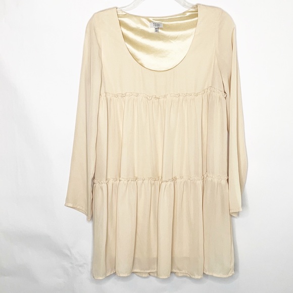 Tobi | Dresses | Tobi Cream Babydoll Dress S | Poshmark